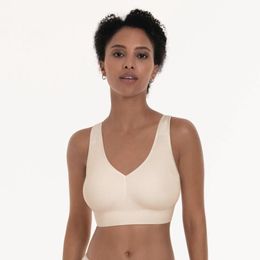 Soft-BH ANITA SINCE 1886, Damen, Gr. S, N-Gr, beige (crystal), Obermaterial: 97% Polyamid, 3% Elasthan, clean, unifarben, bequem, BHs Soft-BH, nahtlos, bequem, weich, ohne B&uuml;gel, herausnehmbare Cups, breite Tr&auml;ger