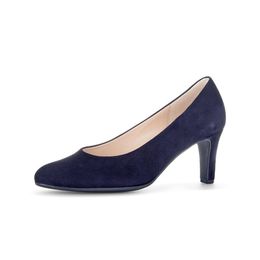 Pumps Gabor "Eleganter Pump", Damen, Gr. 42,5, blau, Schuhe Pumps