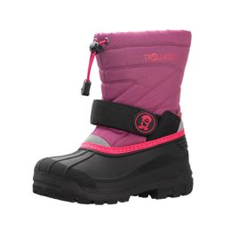 Snowboots Trollkids "KIDS TELEMARK WINTER BOOTS PRO", M&auml;dchen, Gr. 40, lila (plum, magenta), Synthetik, mehrfarbig, Schuhe Snowboots, f&uuml;r Kinder und Jugendliche, mit Gummilaufsohle