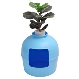 RHR Quality RHRQuality Katzentoilette Flower XXL blau