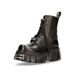 New Rock Lace-Up Ankle Boots 'M-NEWMILI083C-C6' female Black size 40