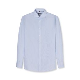 Businesshemd OLYMP "OLYMP Luxor, modern fit, Royal Kent", Herren, Gr. 40, Normaler Arm, bleu, 100% Baumwolle, Hemden