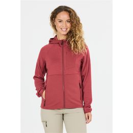 Laufjacke WHISTLER "Langley", Damen, Gr. 36, dunkelrot, 76% Polyester, 17% Viskose, 7% Elasthan, unifarben, lang, ohne Ausschnitt, Jacken, aus atmungsaktivem Material