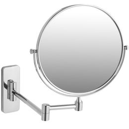 TecTake&reg; Kosmetikspiegel, rund, doppelseitig, 360&deg; neig- und drehbar, Wandmontage