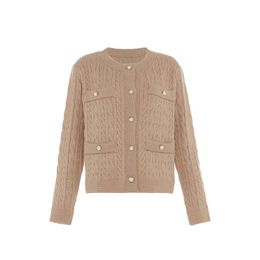 Caspio Knit Cardigan female Beige size M/L