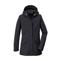 Killtec M&auml;dchen Softshellparka "KOS 120 GRLS SFTSHLL PRK"schwarz, Gr. 164, Oberseite: 100% Polyester;R&uuml;ckseite: 100% Polyester;Futter: 100%