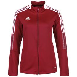 adidas Sportswear Trainingsjacke 'Tiro 21' Damen Gr&ouml;&szlig;e XXXS/XXS rot / wei&szlig;