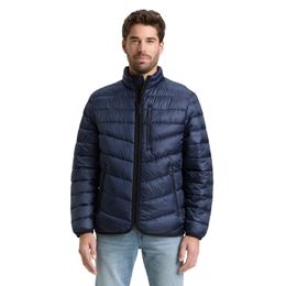 Steppjacke Tom Tailor, Herren, Gr. XXL, sky captain blau, Steppware, Obermaterial: 100% Polyester. Futter: 100% Polyester, unifarben, regular fit normal, elastischer Bund, Jacken Steppjacke, mit Taschen