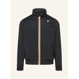 Funktionsjacke K-way "K-way Funktionsjacke AMAURY STRETCH NYLON JERSEY", Herren, Gr. XXL, schwarz pure, Obermaterial: 93% Nylon, 7% Elastan, Jacken Funktionsjacke