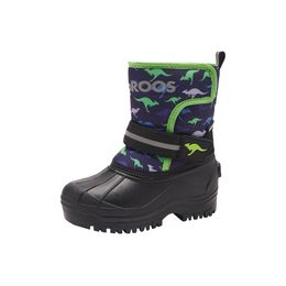 Winterstiefel Kangaroos "K-Shell II", Damen, Gr. 29, schwarz (dk navy, kang), Synthetik, Textil, Schuhe Winterstiefel, Snowboots, Winterboots, Winterschuhe, mit Klettverschluss