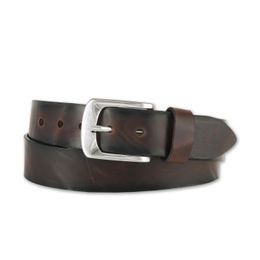 Bernd G&ouml;tz Lederg&uuml;rtel BERND G&Ouml;TZ "Lederg&uuml;rtel im Jeansstyle in vielen topaktuellen Farben", Herren, Gr. 105, braun (dunkelbraun), Rindsleder, G&uuml;rtel Lederg&uuml;rtel