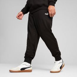 Trainingshose Puma "ESS NO. 1 LOGO POLY PANTS CL", Herren, Gr. XL, N-Gr, schwarz (Puma schwarz), Piqu&eacute;, Obermaterial: 100% Polyester, unifarben, regular fit normal, Hosen Trainingshose, atmungsaktives Material, mit DryCELL-Technologie