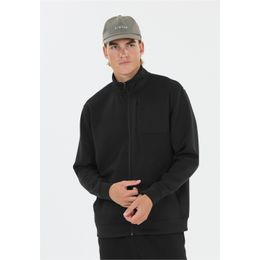 Sweatshirt Virtus "Taro", Herren, Gr. XL, schwarz, 78% Polyester, 17% Viskose, 5% Elasthan, unifarben, normal, ohne Ausschnitt, Sweatshirts Sweatshirt, Komfort