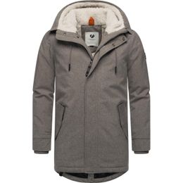 Kurzmantel Ragwear "Mr Smithem YOUMODO", Herren, Gr. L (52), braun (mokka), Obermaterial: 100% Polyester. Innenfutter: 100% Polyester. Wattierung: 100% Polyester, gerade Po-bedeckend, hoch geschlossener Ausschnitt, &Auml;rmel ohne &Auml;rmelschlitz Rippstrickb&uuml;ndchen, M&auml;ntel Kurzmantel, wasserdichte lange Herren Winterjacke mit Kapuze