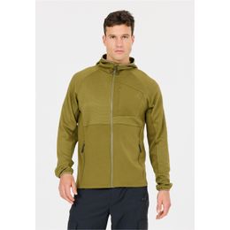 Outdoorjacke WHISTLER "Langley", Gr. 4XL, gr&uuml;n, gelb, 76% Polyester, 17% Viskose, 7% Elasthan, unifarben, normal, ohne Ausschnitt, Jacken Outdoorjacke, aus atmungsaktivem Material
