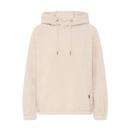 Kapuzenpullover oxmo "Kapuzenpullover OXBerina", Damen, Gr. XL, beige (oatmeal), Obermaterial: 100% Polyester PES., Pullover Kapuzenpullover