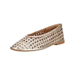 Ballerina Gioseppo "Gioseppo Ballerinas Leder", Damen, Gr. 39, gold, Leder, Schuhe Ballerina