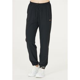 ENDURANCE ATHLECIA Stoffhose ATHLECIA "Amis", Damen, Gr. 40, EURO-Gr&ouml;&szlig;en, schwarz, 79% Polyamid, 21% Elasthan, unifarben, lang, Hosen Stoffhose, aus schnell trocknendem Stretch-Material