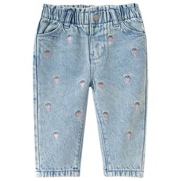 Topomini Baby Jeans mit Erdbeer-Allover