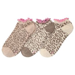 Gina Benotti 3 Paar Damen Sneaker-Socken im Set