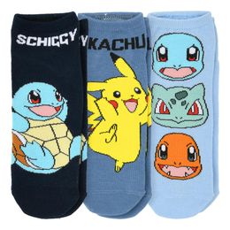 Topolino 3 Paar Pok&eacute;mon Sneaker-Socken kn&ouml;chelhoch