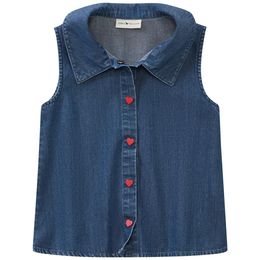 Topolino M&auml;dchen Top in Denim-Optik