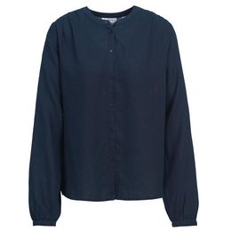 Gina Damen Leinen-Bluse unifarben