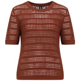 Gina Damen Strick-Shirt mit Lochstrick