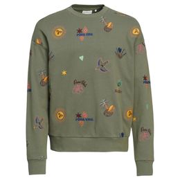 VanVaan Herren Sweatshirt mit Allover-Stickerei