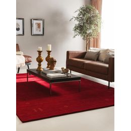 benuta Nest Wollteppich Jamal Rot 120x170 cm - Naturfaserteppich aus Wolle