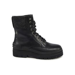 Tommy Hilfiger Shoes Leder-Boots in Schwarz - 61% | Gr&ouml;&szlig;e 38 | Damen-stiefel
