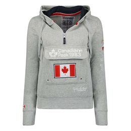 Canadian Peak Hoodie "Gyrelle" in Grau - 62% | Gr&ouml;&szlig;e M | Damen-sweatshirts-jacken