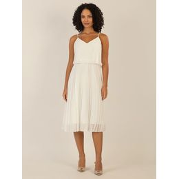 Apart Plisseekleid in Creme - 74% | Gr&ouml;&szlig;e 38 | Damen-kleider