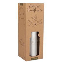 Lutz Mauder Verlag Lutz Mauder Edelstahl-Trinkflasche "Schmetterling" in Silber - 500 ml - 14% | Kinder-austruestung-accessoires