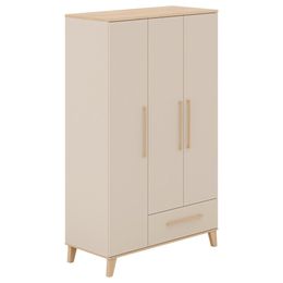 Paidi Kinderkleiderschrank Malio, Natur, Beige, Holzwerkstoff, 5 F&auml;cher, 1 Schublade(n) Schubladen, 123.5x202.9x55.6 cm, Blauer Engel, Goldenes M, Typenauswahl, Beim&ouml;bel erh&auml;ltlich, Kinder- & Jugendzimmer, Kinderm&ouml;bel, Kinderkleiderschr&auml;nke