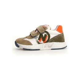 Naturino Leder-Sneakers "Jesko 2" in Wei&szlig;/ Khaki - 37% | Gr&ouml;&szlig;e 24 | Babysneakers