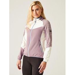 Regatta Fleecejacke "Hepley II" in Lila/ Wei&szlig; - 67% | Gr&ouml;&szlig;e 38 | Damenjacken