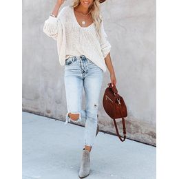 LA Angels Pullover in Creme - 53% | Gr&ouml;&szlig;e M | Damen-pullover-cardigans