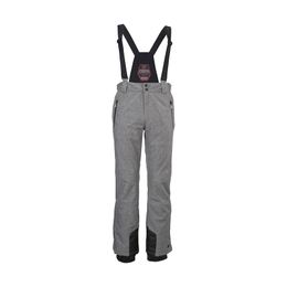 Killtec Herren Skihose &raquo;KSW 146 MN SKI PNTS&laquo; Wasserdichte Skihose mit Kantenschutz, verstellbare Taille und Tr&auml;ger grau 4XL, Normalgr&ouml;&szlig;en