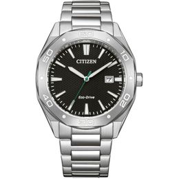Citizen Damen Solaruhr Armbanduhr, Herrenuhr, Edelstahlarmband, analog, Datum, Eco-Drive