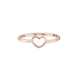 CAI Ca&iuml; Damen CA&Iuml; Fingerring &raquo;925/- Sterling Silber rotvergoldet Herz&laquo; rot