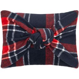 Pad Dekokissen &raquo;TARTAN BOW, Made in Europe&laquo; Kissenh&uuml;lle ohne F&uuml;llung, Karo-Design, 1 St&uuml;ck, 30x40 cm Polyester