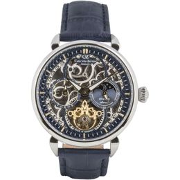 Carl von Zeyten Herren Carl von Zeyten Automatikuhr &raquo;Neukirch&laquo; Armbanduhr, mechanische Uhr, Herrenuhr, Skelettuhr, Made in Germany blau