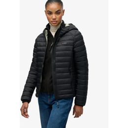 Superdry Damen Steppjacke &raquo;HOODED FUJI LITE PADDED JACKET&laquo; mit Kapuze schwarz M