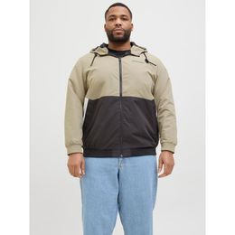 Jack & Jones PlusSize Jack & Jones Plussize Herren Jack & Jones PlusSize Bomberjacke &raquo;JJERUSH HOOD BOMBER NOOS PLS&laquo; mit Kapuze mit Logo Schriftzug 3XL