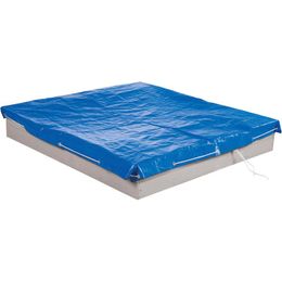 Roba Sandkasten-Abdeckplane 154x154 cm, wetterfest, Metall&ouml;sen zur Befestigung blau Polyester
