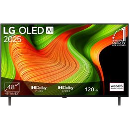 LG OLED-Fernseher &raquo;OLED48B59LA&laquo; 121 cm/48 &prime;&prime; Smart-TV schwarz ALLM, QMS), 2x USB 2.0, LAN, Wi-Fi 6, Bluetooth v 5.3; NVIDIA G-SYNC, AMD FreeSync , 