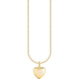 Thomas Sabo Damen Thomas Sabo Kette mit Anh&auml;nger &raquo;Herz-Anh&auml;nger&laquo; gold