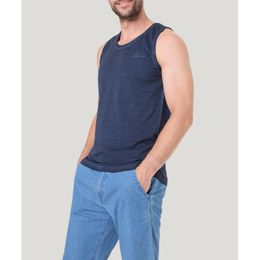 Pioneer Authentic Jeans Herren T-Shirt mit Streifen Muster blau XXL