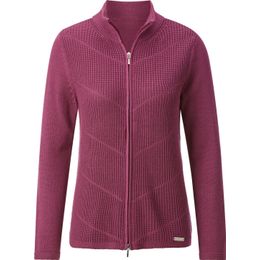 CR&Eacute;ATION L Damen Strickjacke mit 2-Wege-Zipper erika Gr&ouml;&szlig;e 38